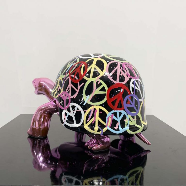 World Love - Pink Peace Turtle